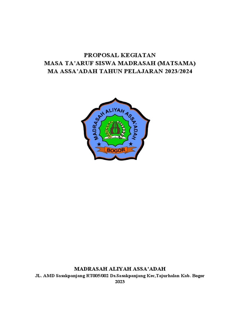 Proposal Matsama THN 2023 | PDF