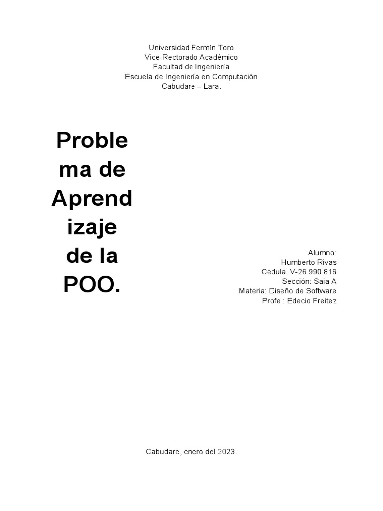 Propuesta de Diseño de Software | PDF Propuesta de Diseño de Software | PDF