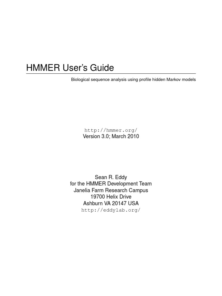HMM Er User Guide | PDF | Sequence Alignment | Blast