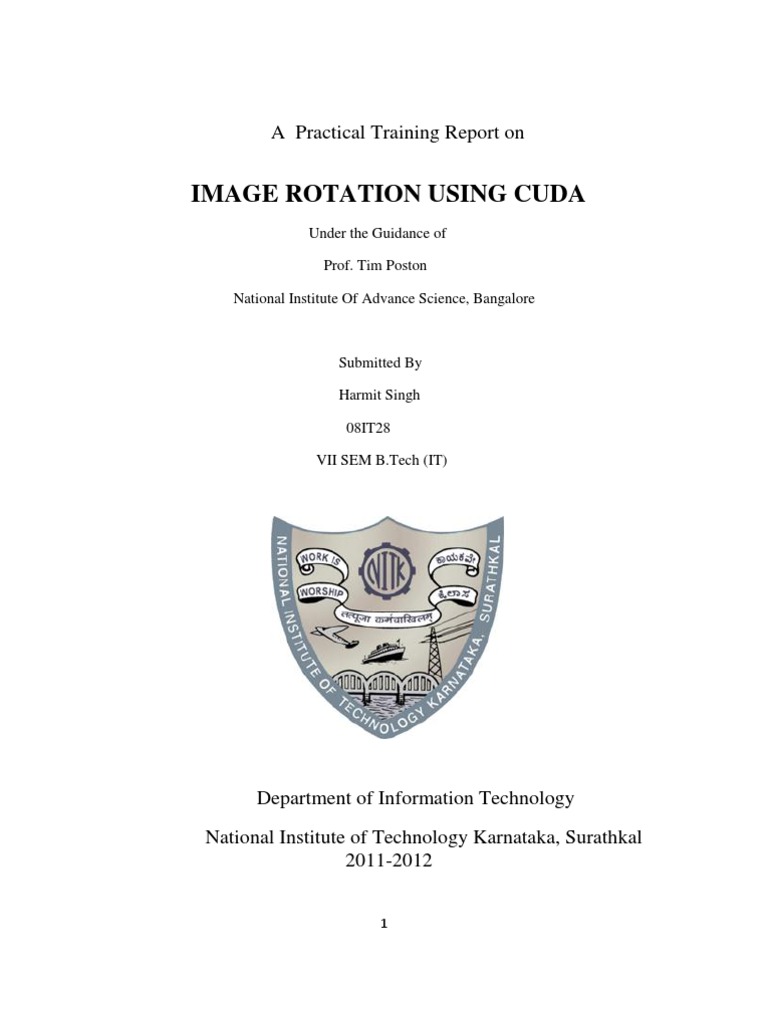 Image Rotation Using CUDA | PDF | Graphics Processing Unit | Parallel Computing