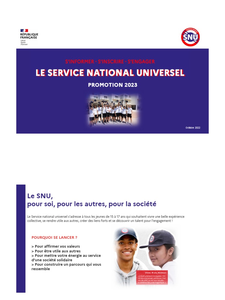 SNU 2023 Presentation Reu Information VF 6 | PDF | Gouvernement