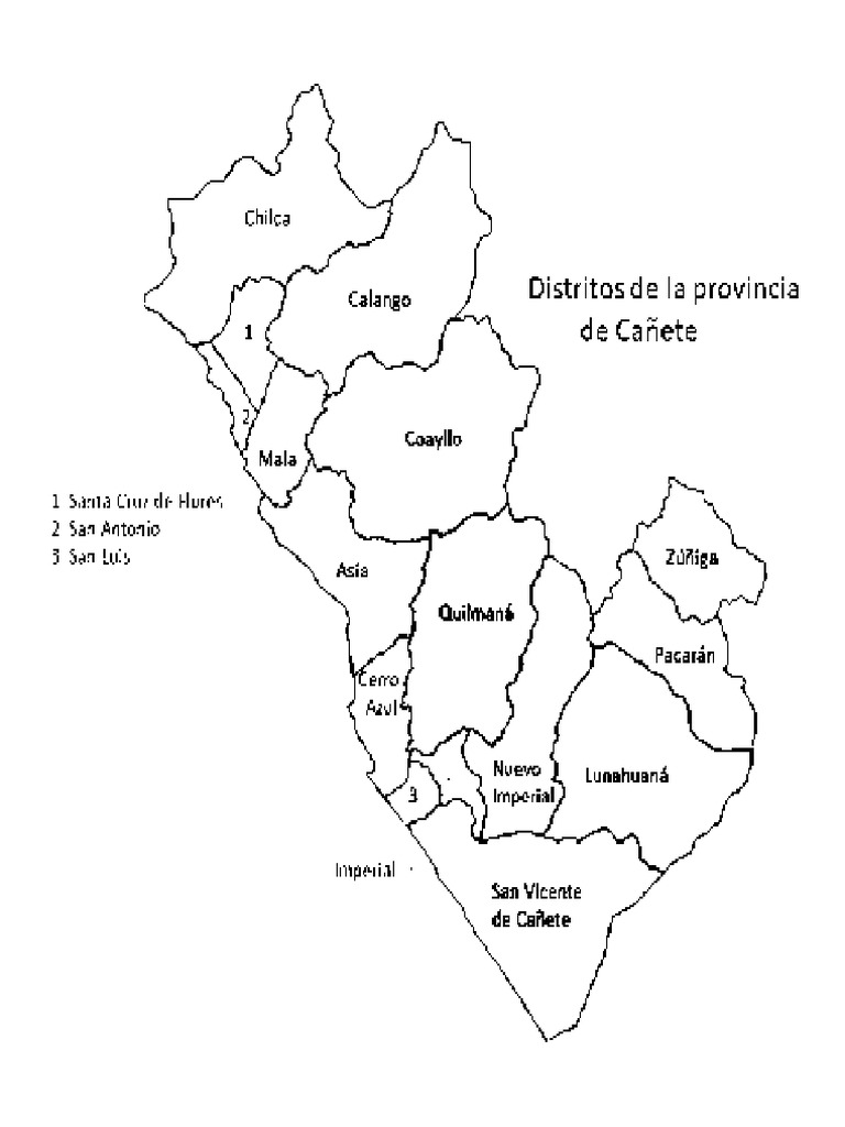 Mapa de Cañete | PDF