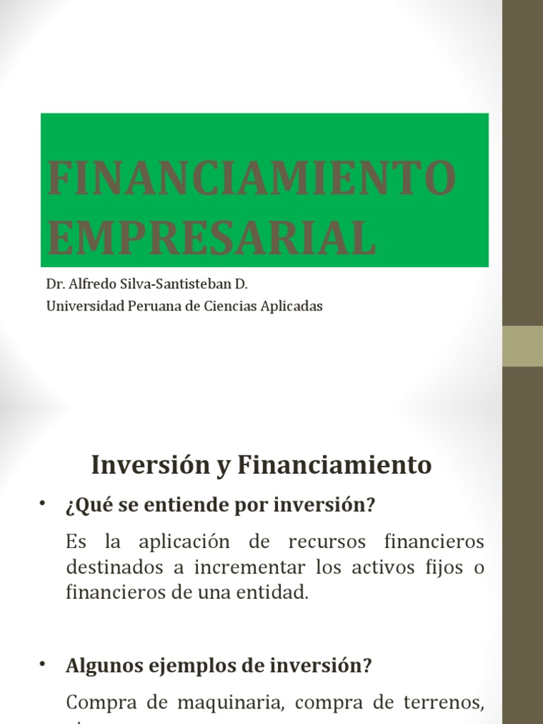 FINANCIAMIENTO | PDF