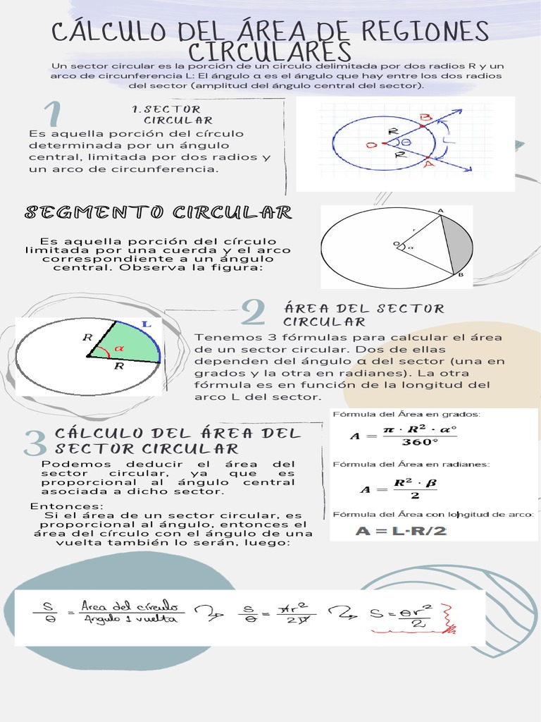Cálculo Del Área de Regiones Circulares) | PDF | Ciencia y matemáticas