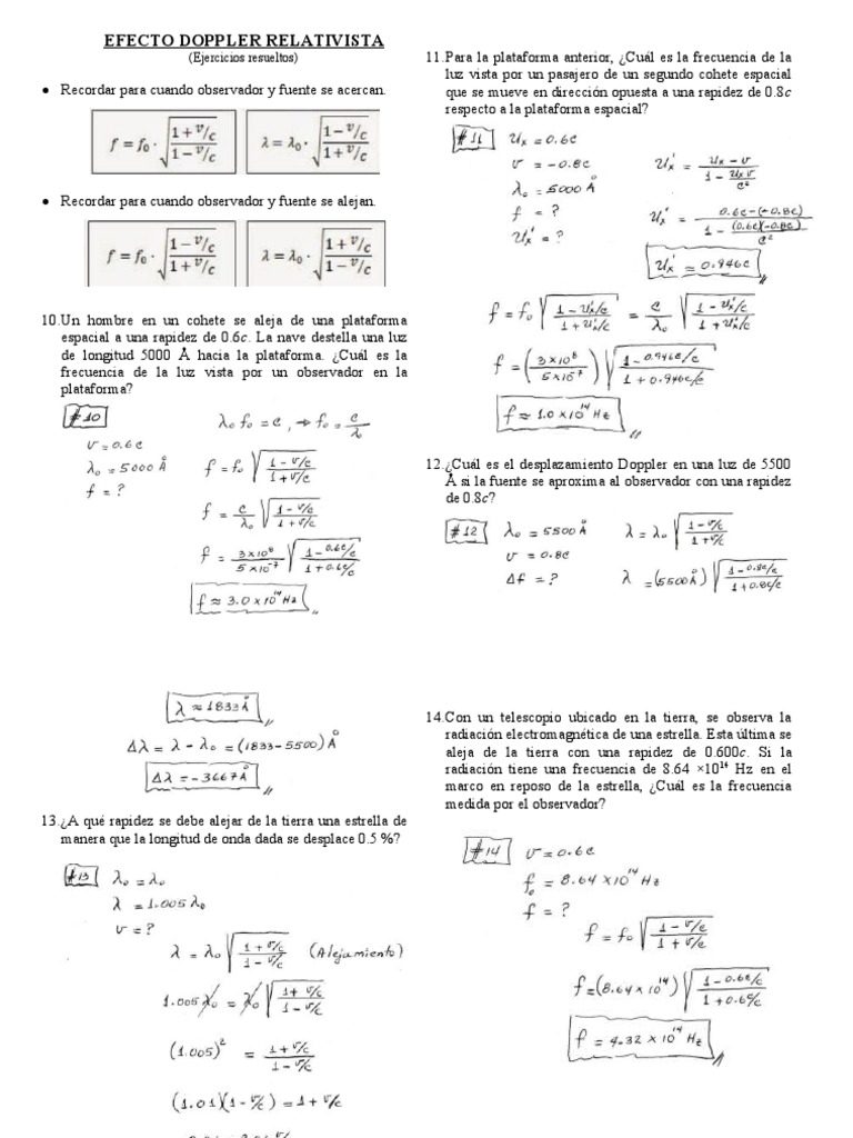 Efecto Doppler | PDF