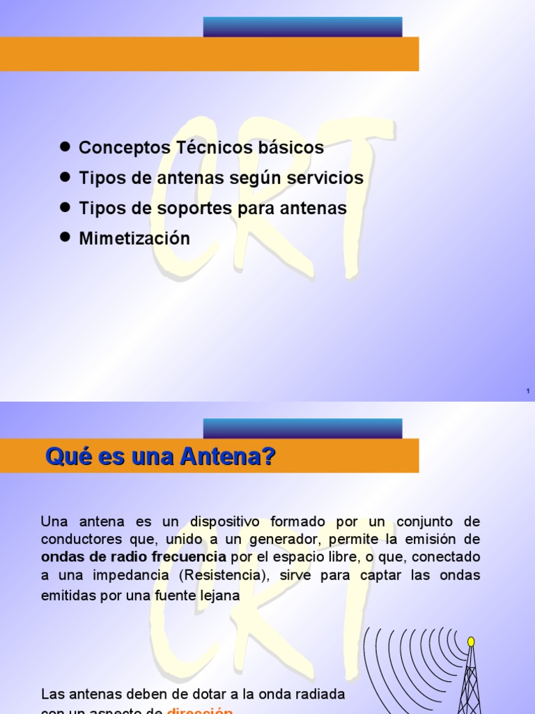 Tipos Antenas | PDF | Antena (Radio) | Electrodinámica