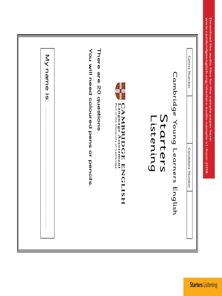 Starters Sample Papers 2018 Vol1 - 0 - Pages - Deleted | PDF | Language ...