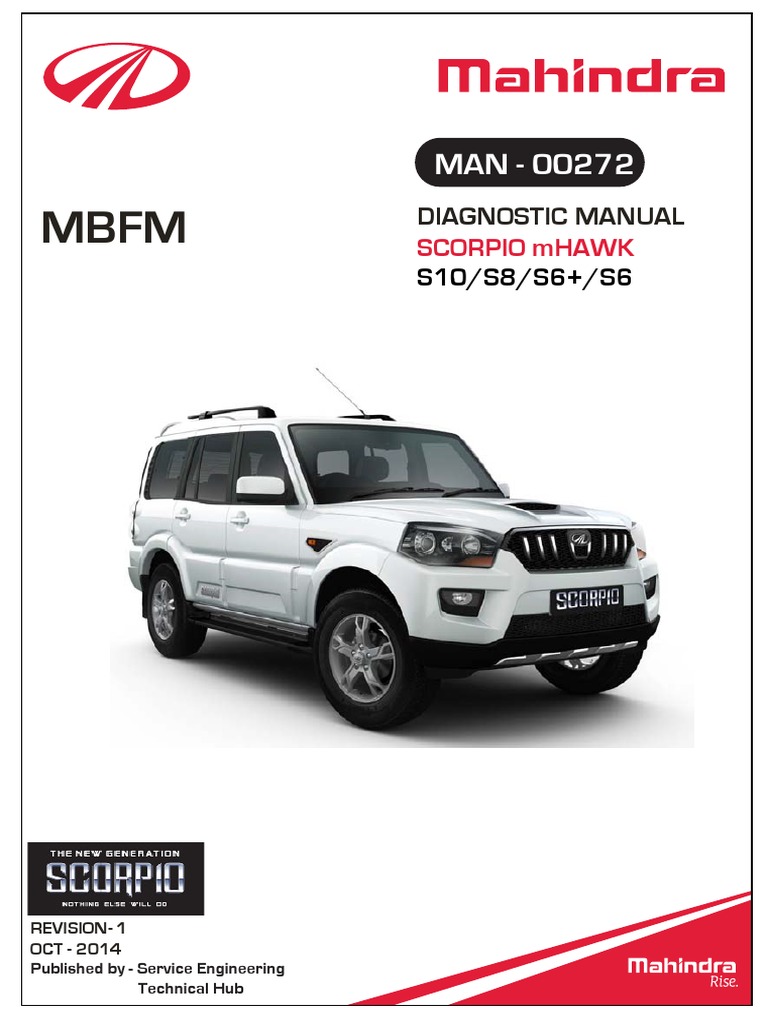 MBFM Diagnostic Manual New Gen Scorpio | PDF