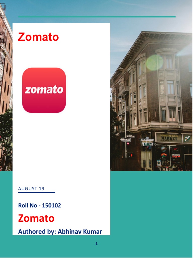 Zomato's Hyperlocal vs Regular Delivery Analysis | PDF | Sampling ...