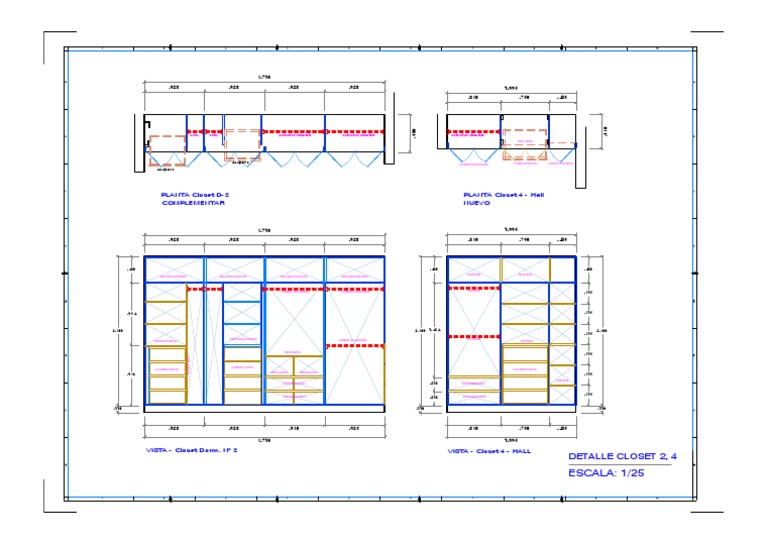 1.plano CLOSETS Dorm.2, 4-Surco | PDF