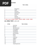 India - Tier 1 2 3 Cities (AutoRecovered) | PDF