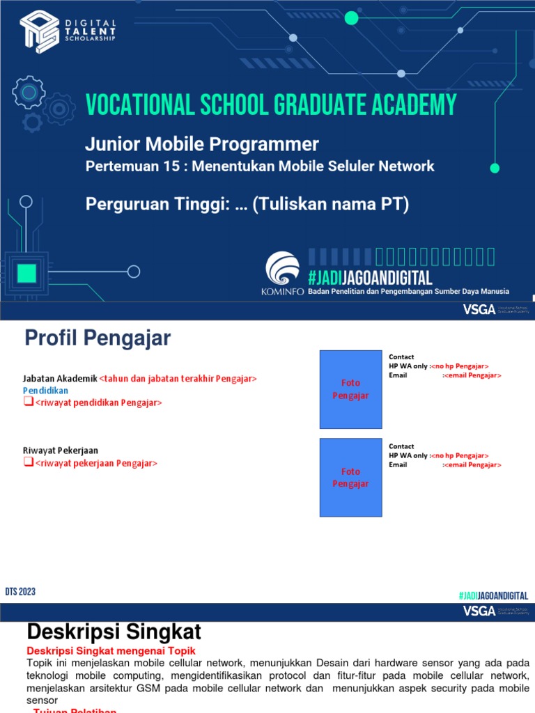 Pertemuan 15 Junior Mobile Programmer VSGA DTS 2023 | PDF | Komputer