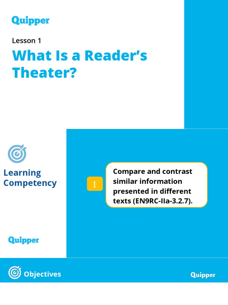 Understanding Reader's Theater Elements | PDF | Language Arts ...