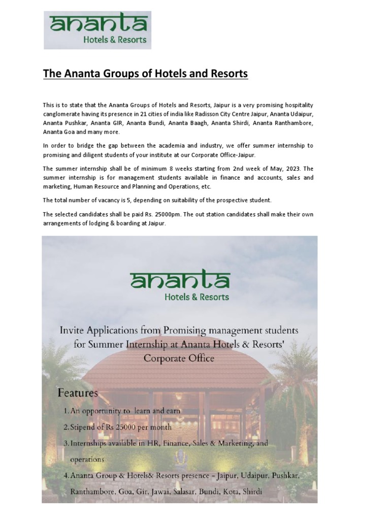 Ananta Groups | PDF