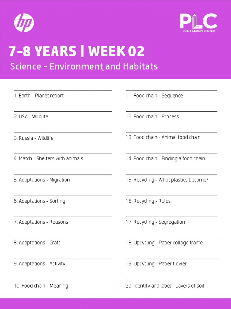 Habitats and Wildlife for Kids | PDF