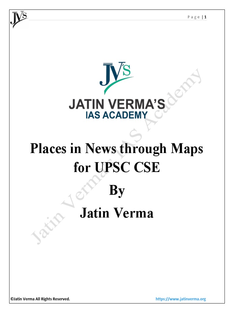 Places in News Through Maps For UPSC CSE | PDF