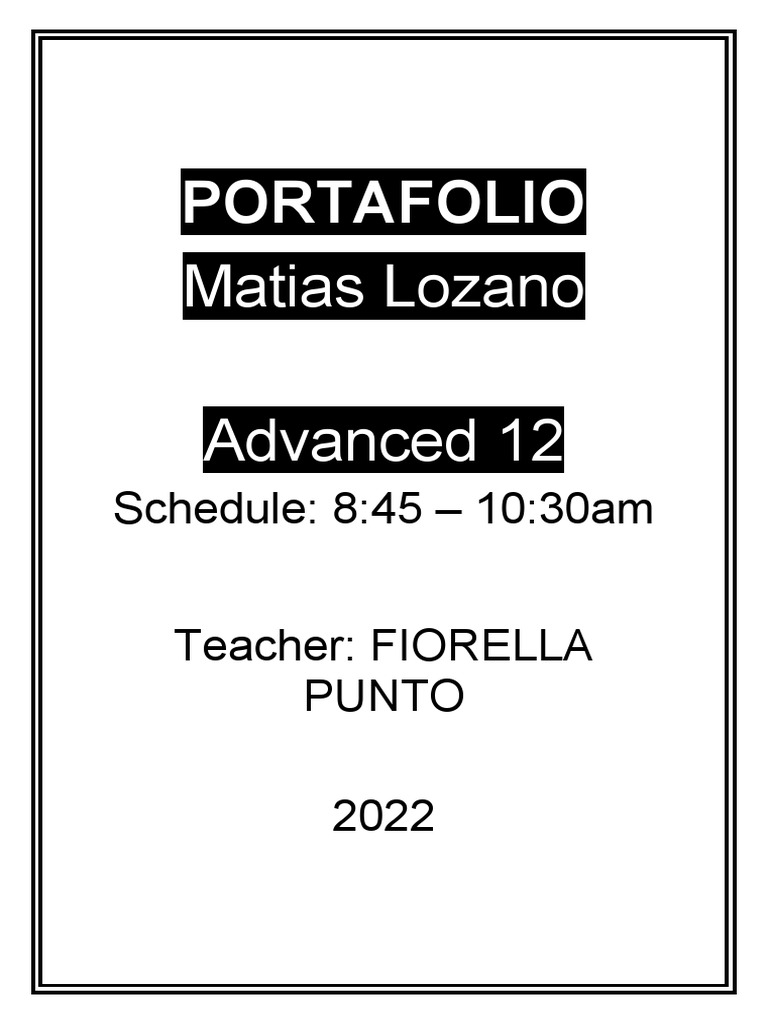 PORTAFOLIO - advanced 12 - ICPNA | PDF | Smartphone