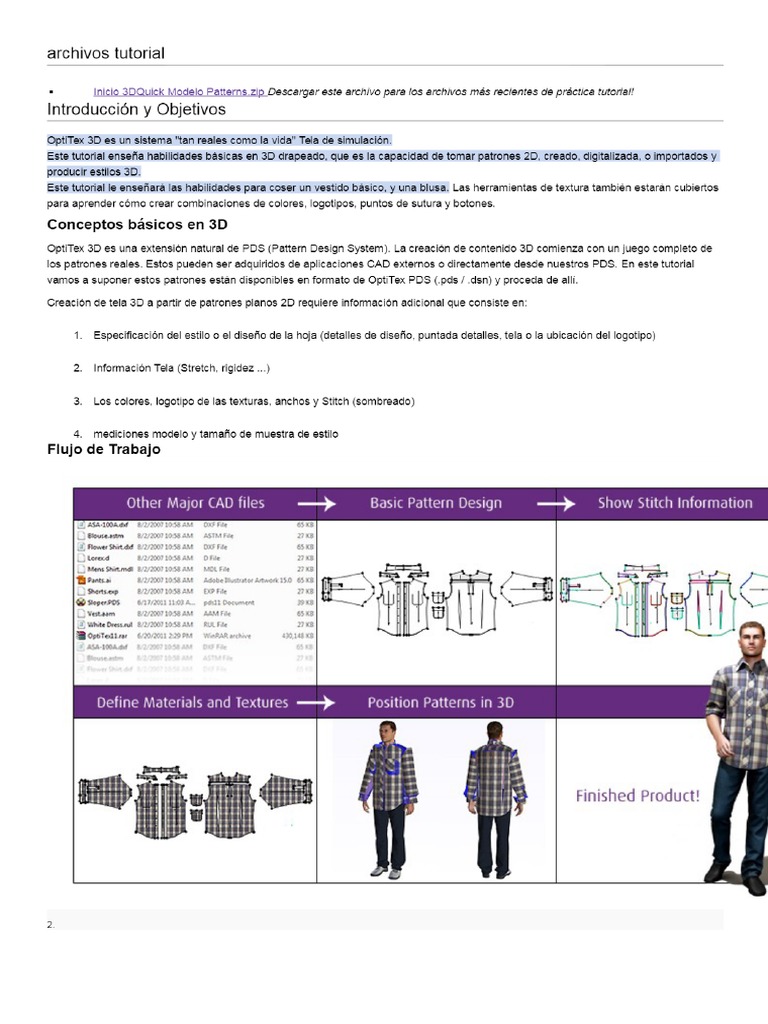 Manual Optitex 3d Opt 11 - TOAZ - INFO | PDF