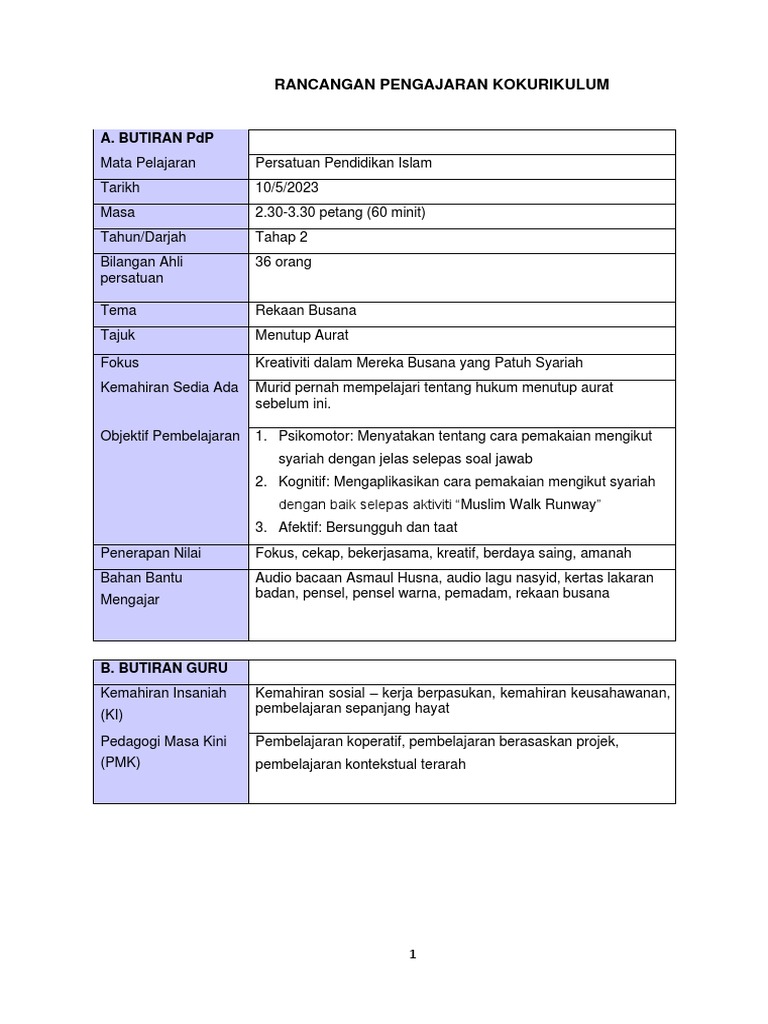 RPH Koko Internship | PDF