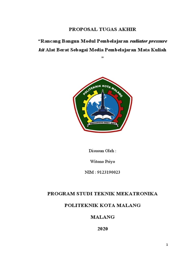 Proposal Tugas Akhir 2021 | PDF | Teknologi & Rekayasa