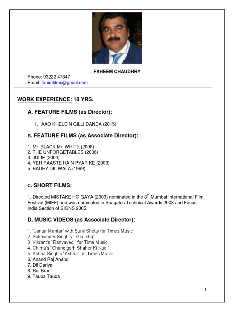 Resume - Faheem Chaudhry | PDF