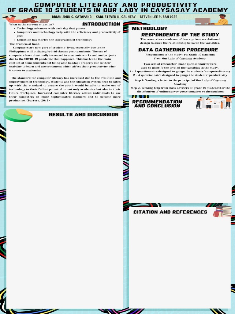 Computer Literacy and Productivity of Grade 10 Students in Our Lady of Caysasay Academy | PDF ...