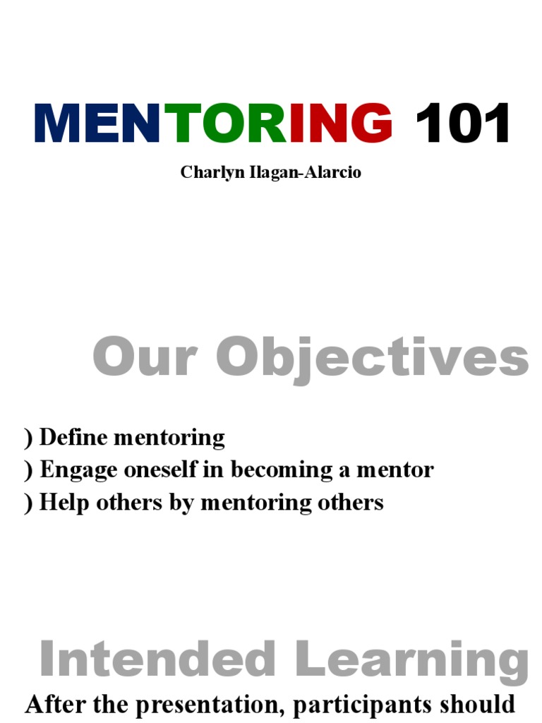 Mentoring 101 | PDF | Mentorship | Mindset