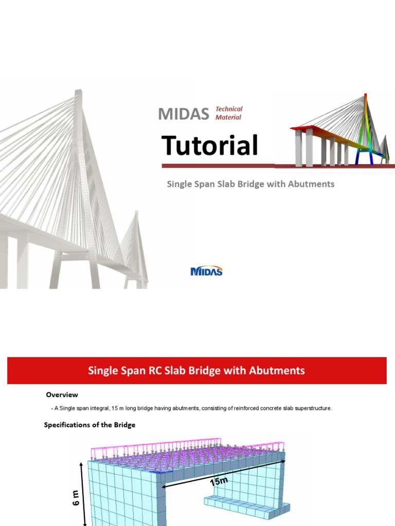 02 - (Tutorial File) - RC Slab Bridge - EuroCode | PDF