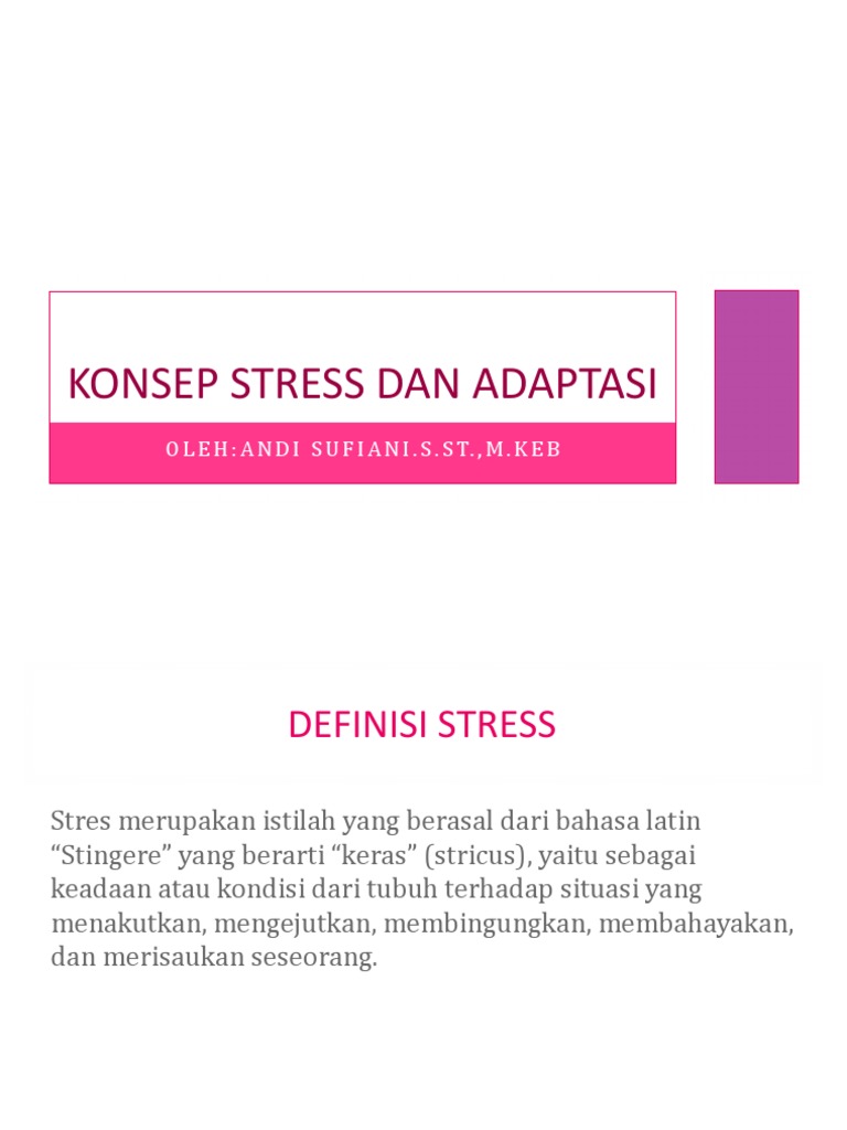Konsep Stress Dan Adaptasi | PDF