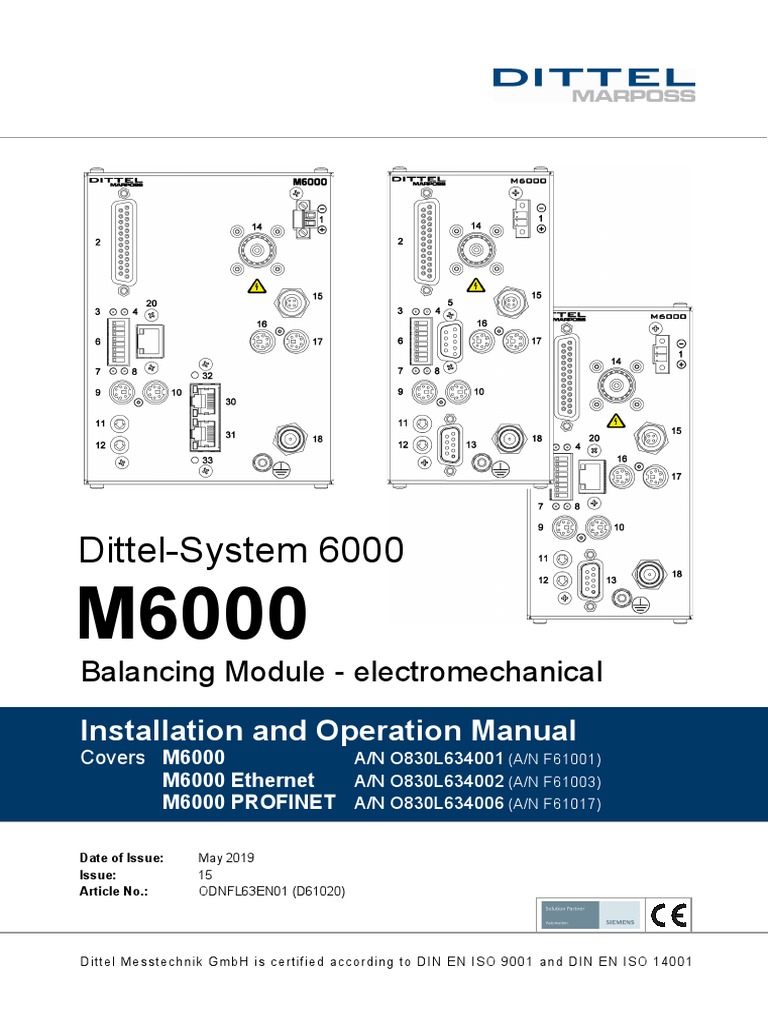 Dittel m6000 en Diitel | PDF
