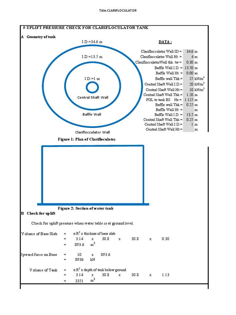 Uplift Check - Sample | PDF | Earth Sciences | Civil Engineering
