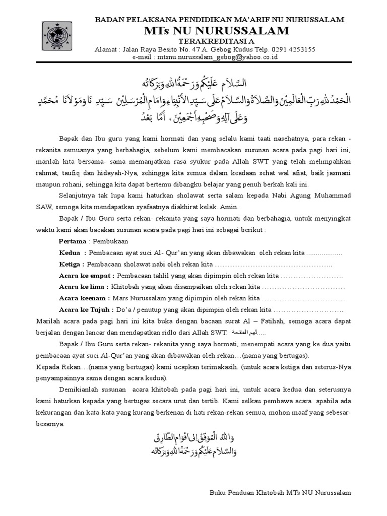 Khitobah | PDF | Agama & Spiritualitas