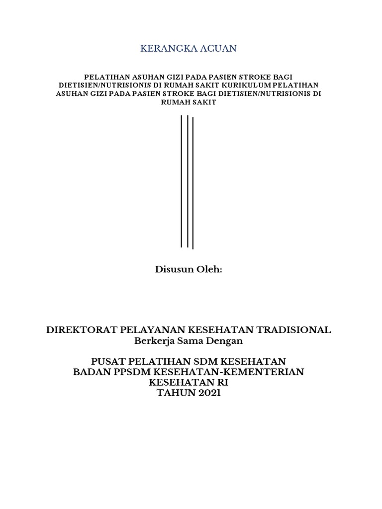 Contoh Kerangka Acuan Konversi TOT Pijat Baduta | PDF