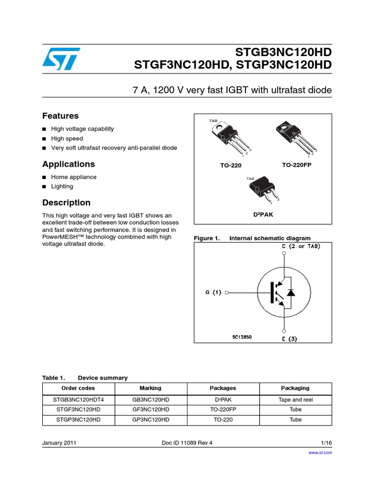 STGF 3 NC 120 HD | PDF