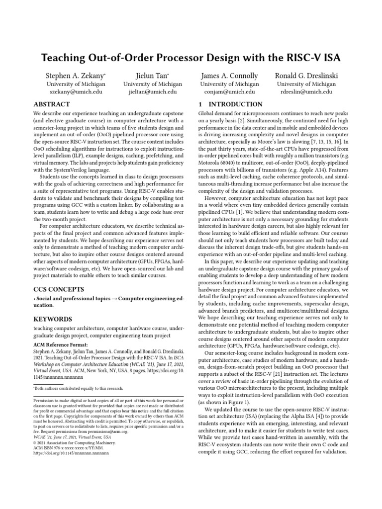 Teaching Out of Order Design WCAE 2021 | PDF