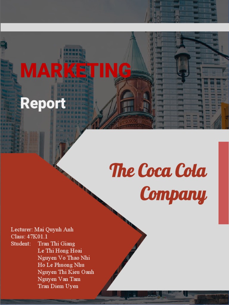 Coca-Cola Marketing Report Overview | PDF