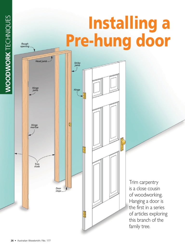 Installing a Pre-hung Door - Australian Woodsmith #177, 2023 - 복사본 ...