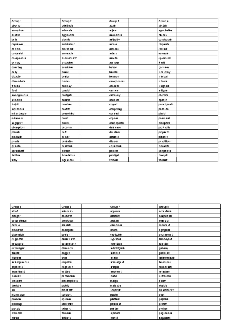 Words Greg Mat | PDF