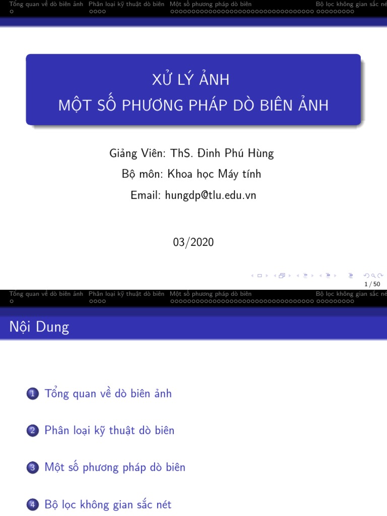 Bai 4 Mot So Phuong Phap Do Bien | PDF