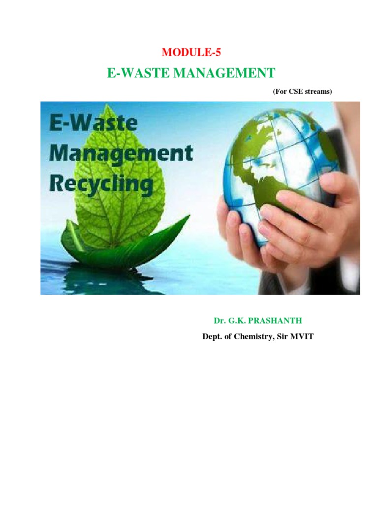 Module-5 E-Waste | PDF