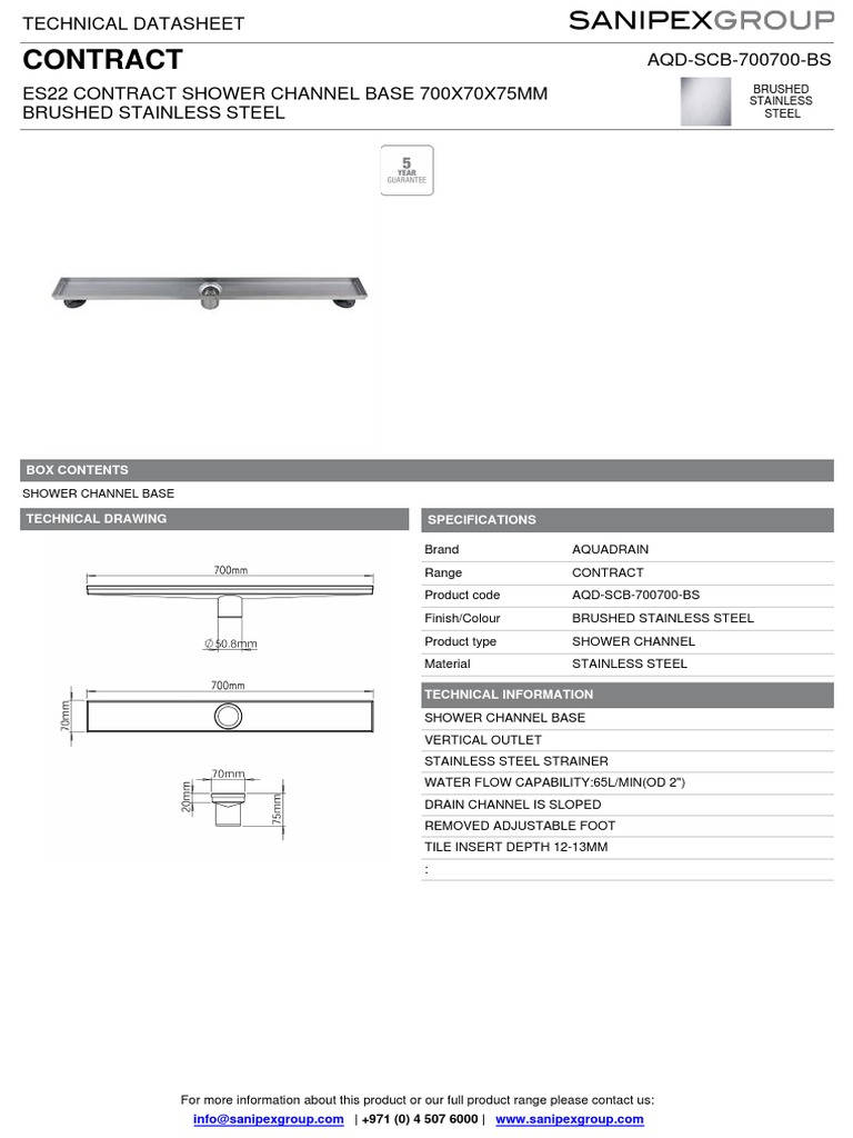Aqd SCB 700700 BS | PDF