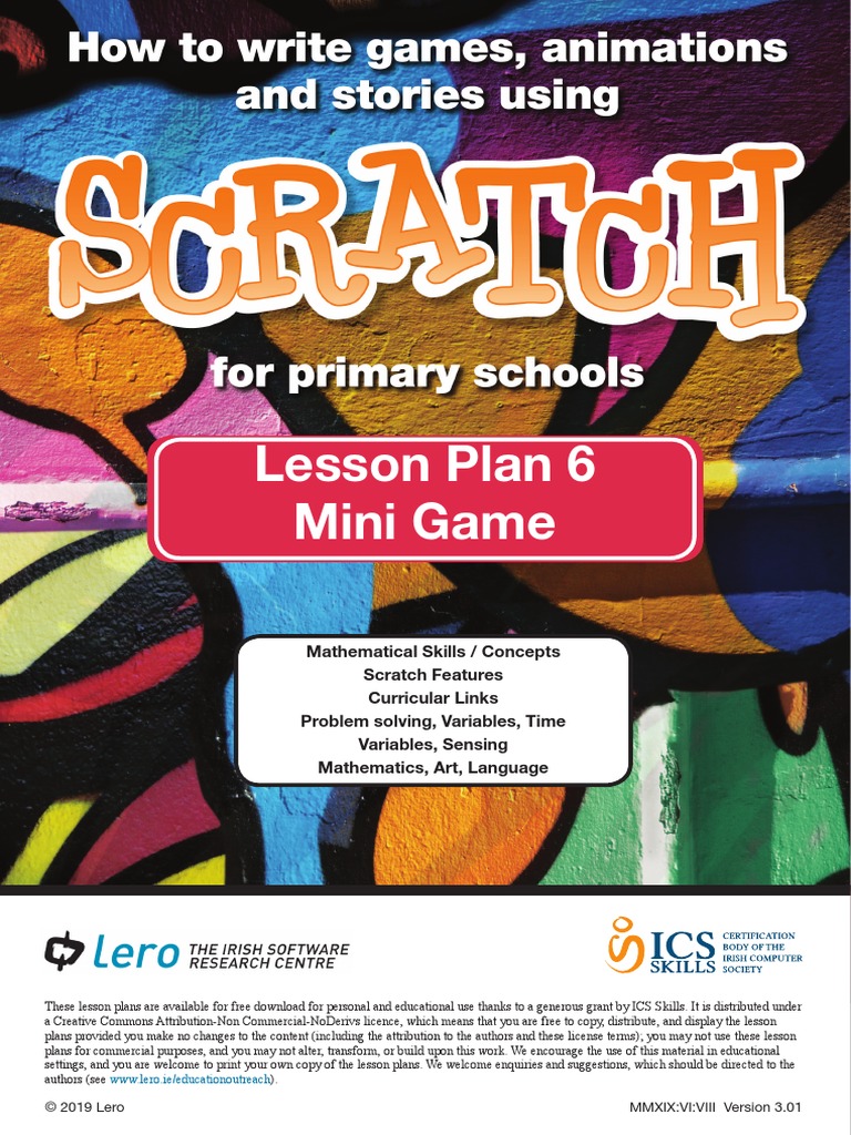 Lesson 6 V3 | PDF | Scratch (Programming Language) | Computing