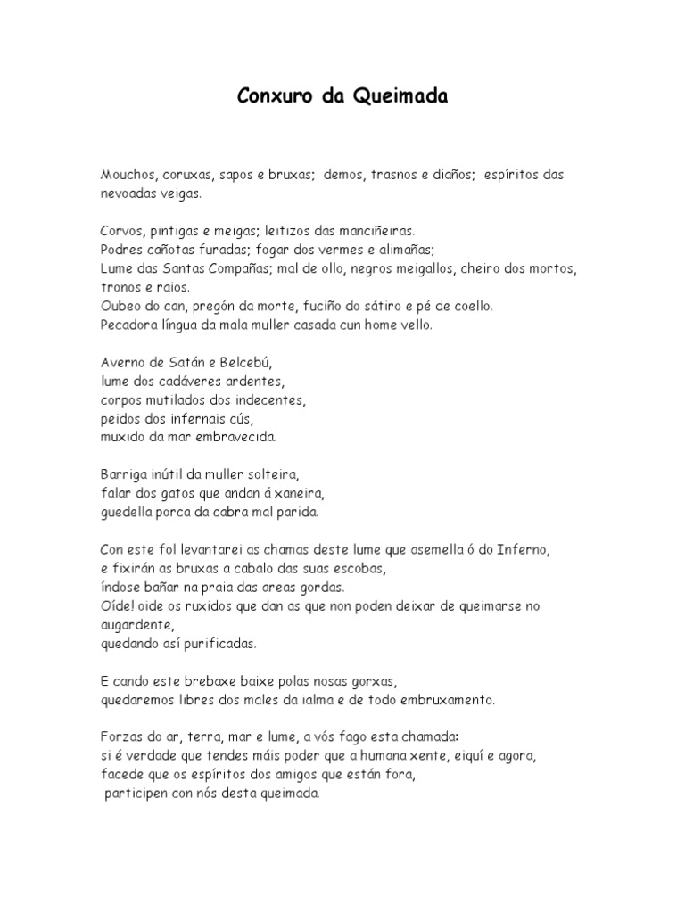 Conxuro Da Queimada | PDF