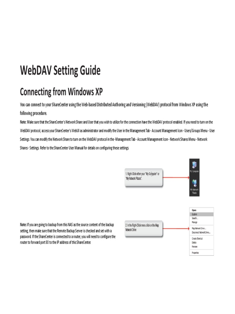 How To Guide WebDAV v1.0 | PDF