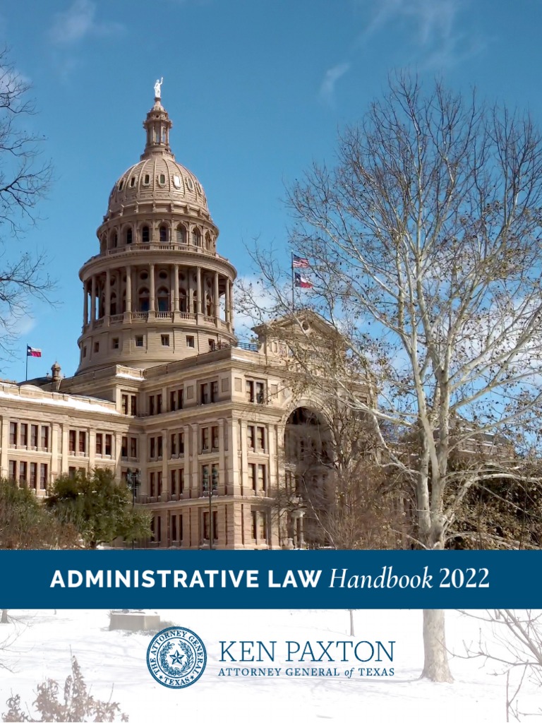 2022 Texas Administrative Law Handbook | PDF | Politics | Law
