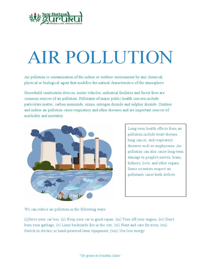 Air Pollution Poster | PDF