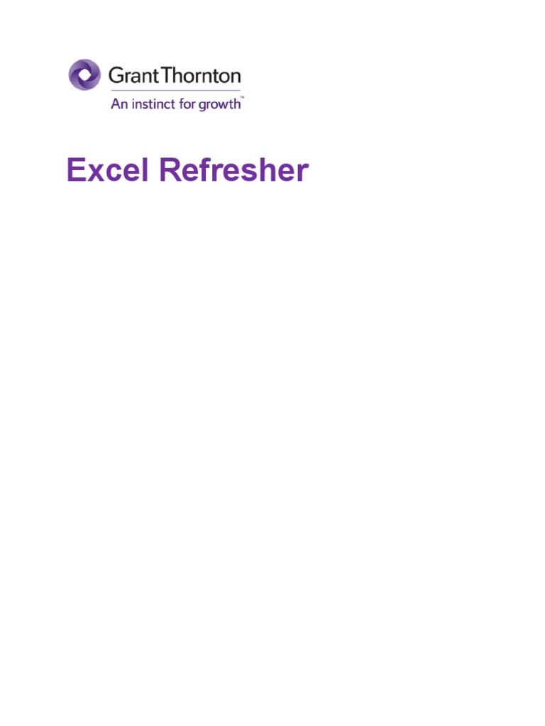 Excel Refresher Pdf Nikon Convenience Store 