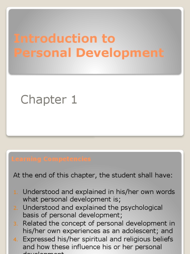 PERDEV Chapter 1 | PDF