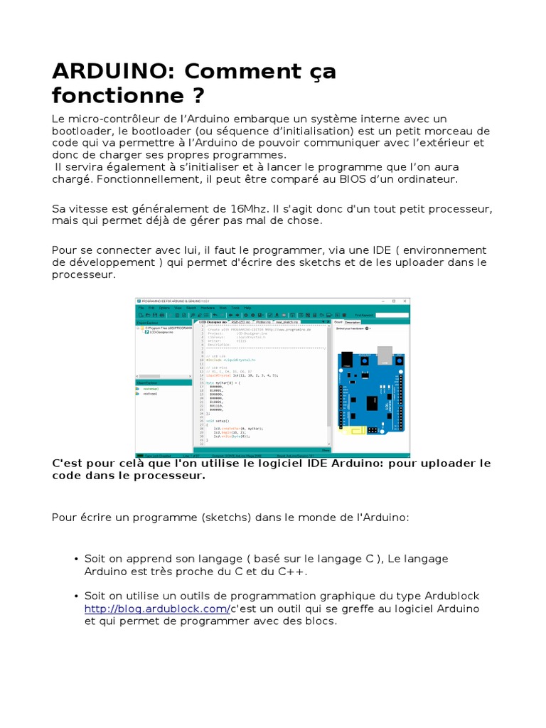 Arduino-Comment Ca Fonctionne | PDF | Ordinateurs