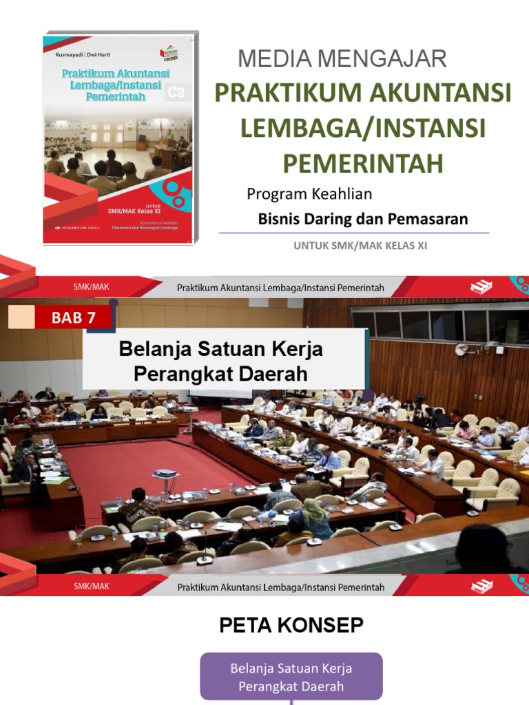Prakt Akun Instansi Pemerintah-Kusmayadi-XI-Bab 7 | PDF | Bisnis | Pengelolaan Keuangan & Uang